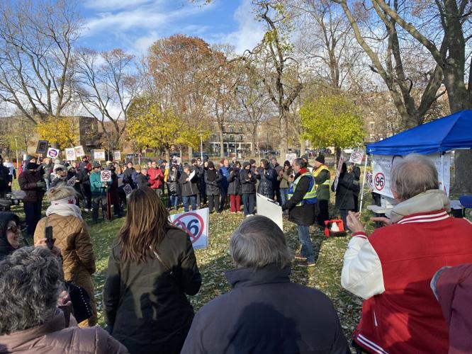 Hundreds in West End caravan protest Bill 96 | City News | thesuburban.com