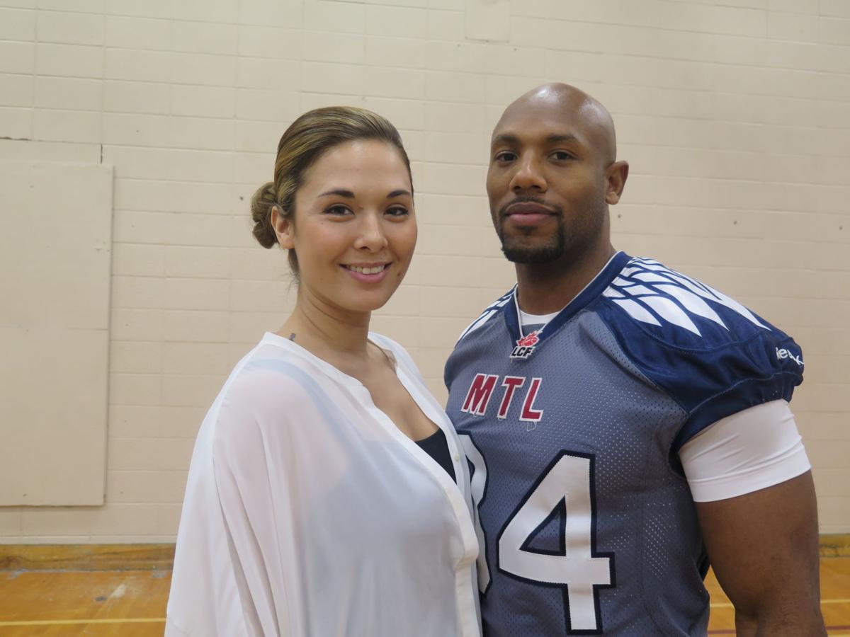 Alouettes star Kyries Hebert and his talented Laval fiancée Him | Mike ...