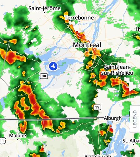 Another round of pre-dawn thunderstorms for Montreal | Suburban Weather ...
