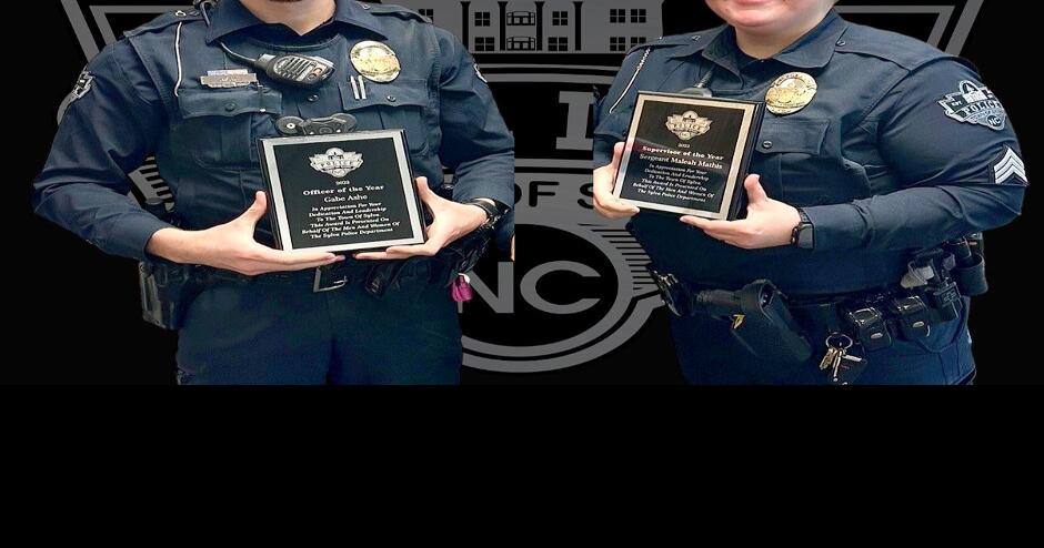 Ashe, Mathis honored | Sylva Police | thesylvaherald.com