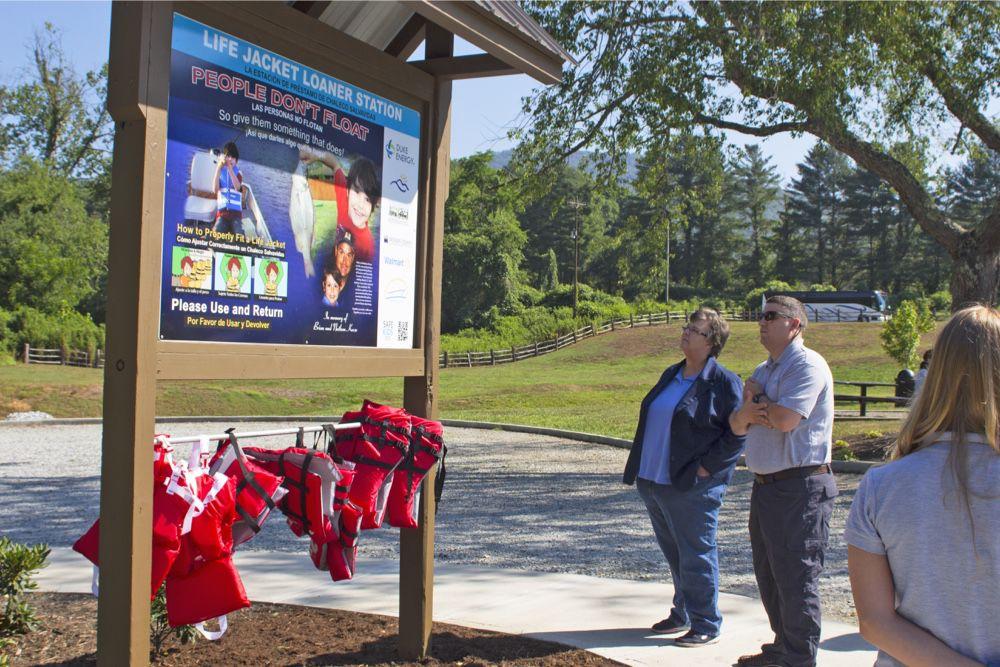 Life-jacket loaner station opens at East LaPorte | News ...