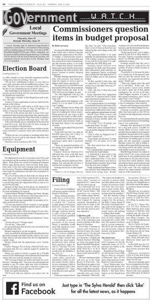 Page A01 | e-Edition | thesylvaherald.com