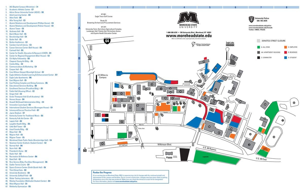 Construction brings new parking options to Morehead State's campus ...