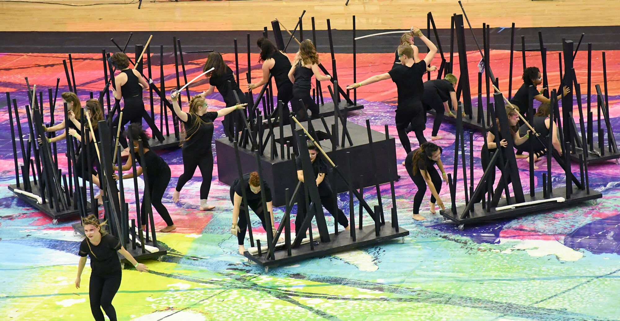 First-ever winter guard performance succeeds | Life & Arts ...