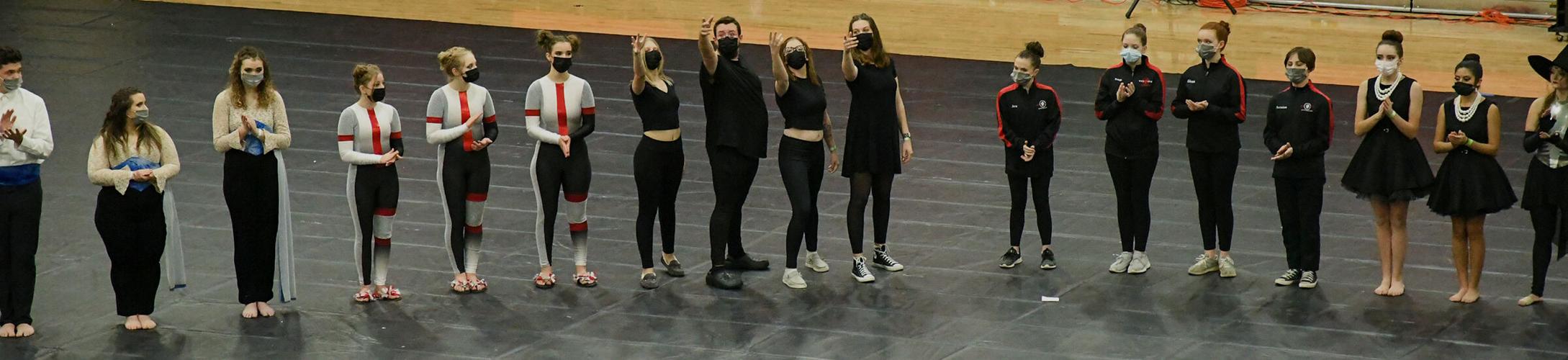 First-ever winter guard performance succeeds | Life & Arts ...