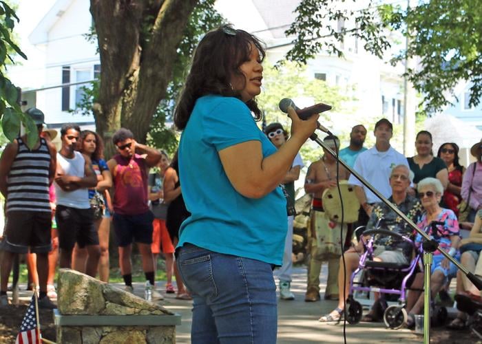 PHOTOS: Admiring the new Tarzan Brown memorial marker in Wilcox Park ...