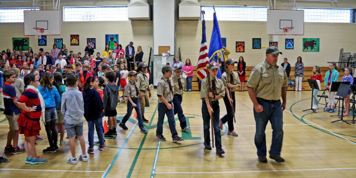 PHOTOS: ‘Taps’ at Mystic Middle School highlight of Flag Day ceremony ...