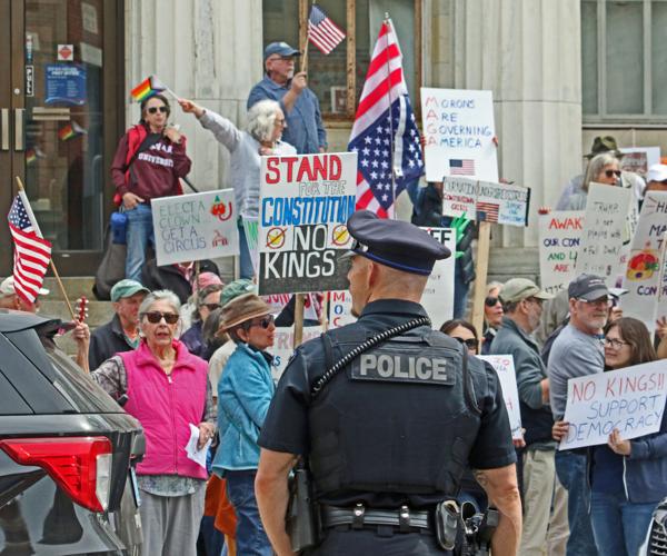 PHOTOS: Anti-DOGE protest in downtown Westerly | Westerly ...