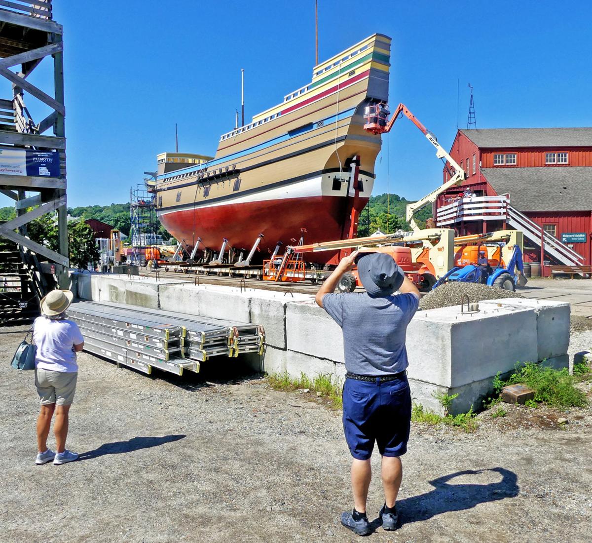 PHOTOS: Restoration of Mayflower II nearing completion in Mystic ...