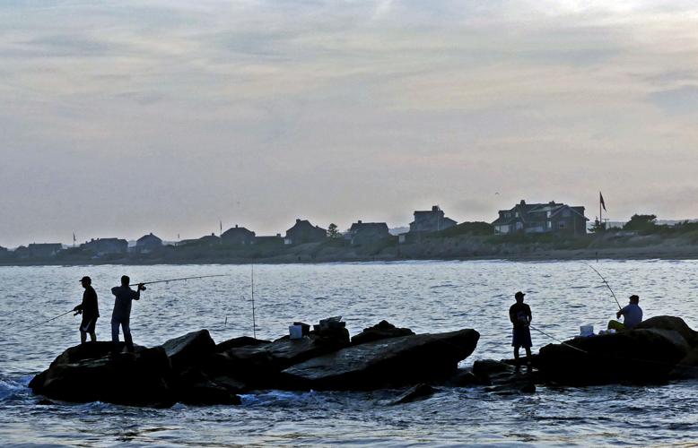 PHOTOS: Fishing by a summer sunset at the Weekapaug Breachway ...