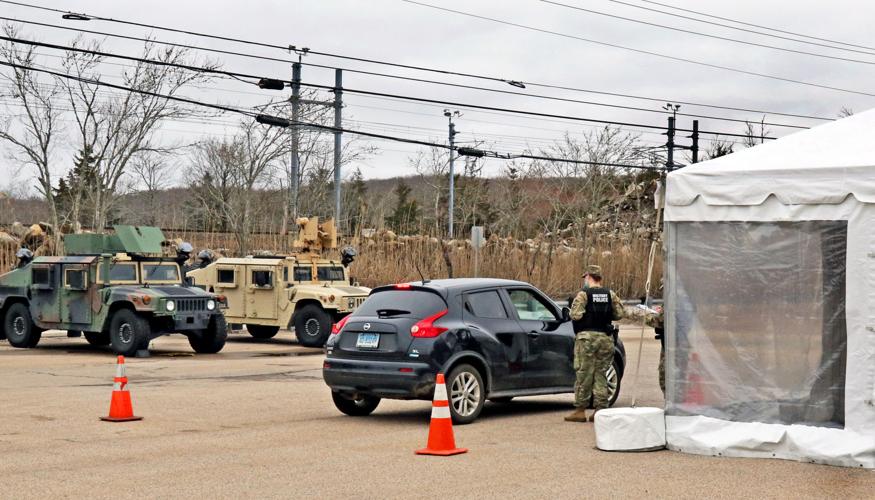 PHOTOS: The new normal ... National Guard checkpoints all around ...