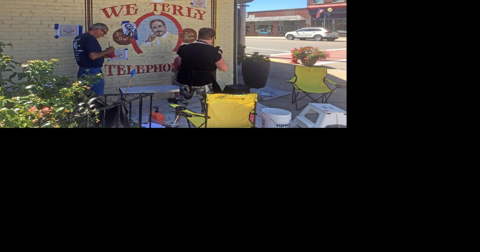 PHOTOS: Westerly Telephone mural gets its second act | Photo Galleries ...