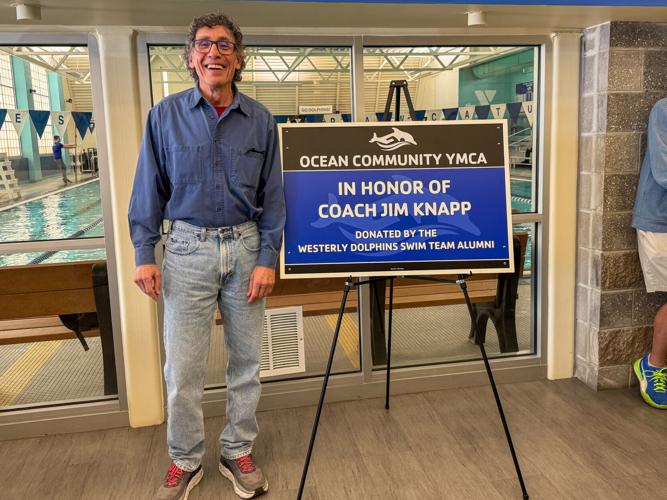 Longtime Ocean Community YMCA Swim Coach Jim Knapp surprised at Fuller ...