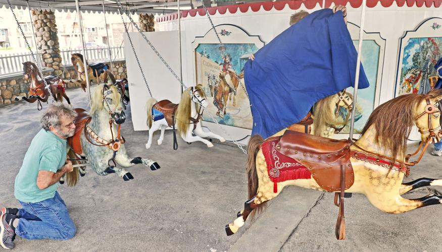 PHOTOS: Hooking up the horses at the Watch Hill Carousel | Westerly ...