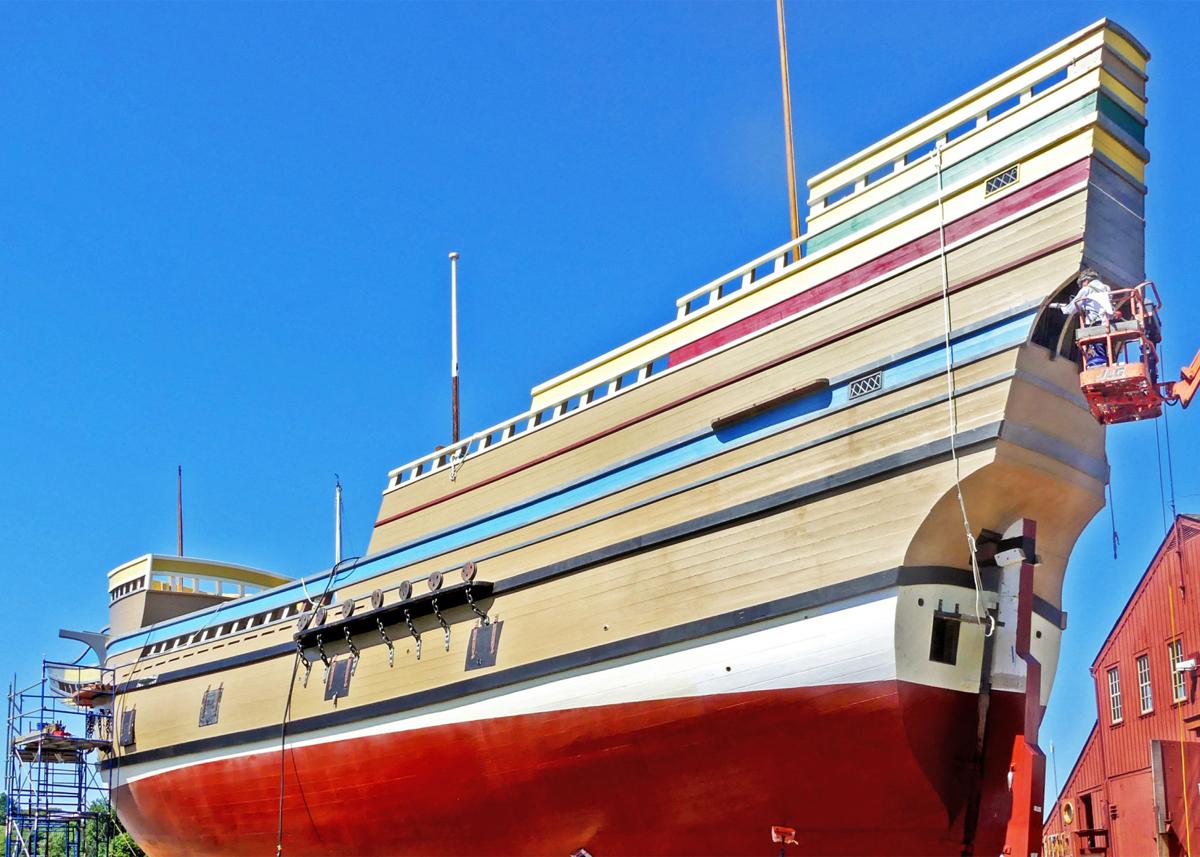 PHOTOS: Restoration of Mayflower II nearing completion in Mystic ...