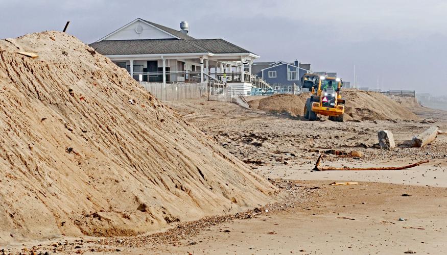 PHOTOS: Damage control at Westerly Town Beach | Westerly ...