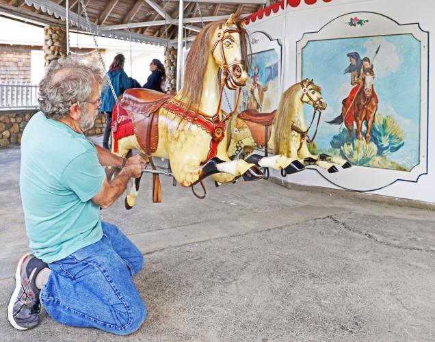 PHOTOS: Hooking up the horses at the Watch Hill Carousel | Westerly ...