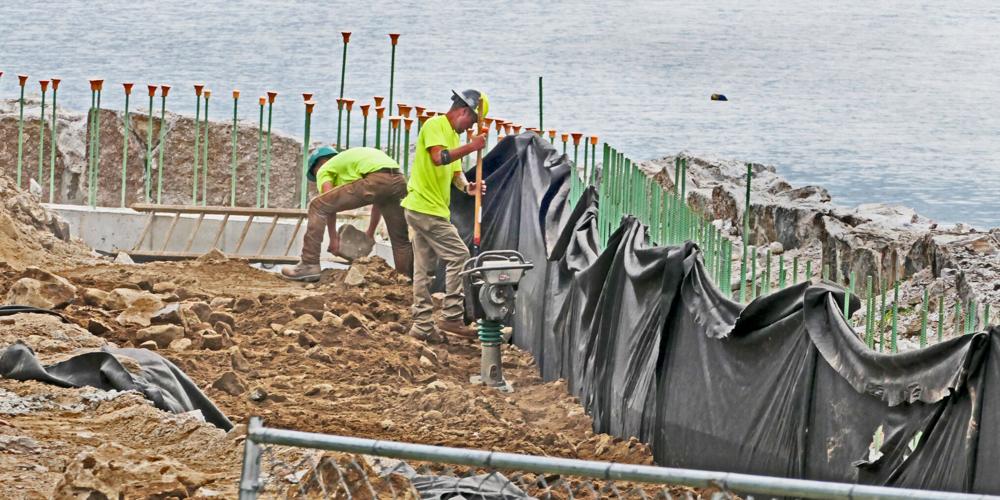PHOTOS: A seawall built to last at St. Edmund's Retreat Center ...