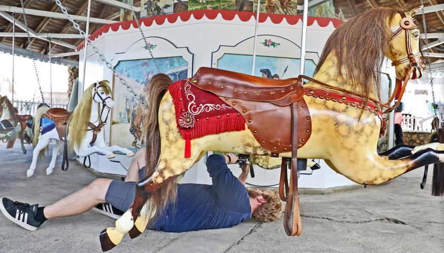 PHOTOS: Hooking up the horses at the Watch Hill Carousel | Westerly ...