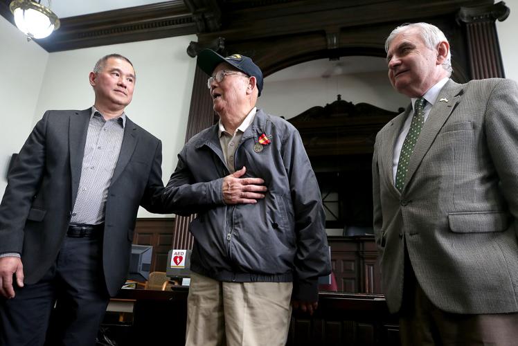PHOTOS: Joseph Chan gets his Korean War medals | Westerly ...