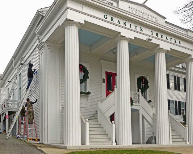 PHOTOS: The Granite Theatre gets a new coat of sparkling white paint ...