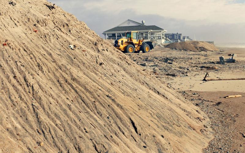 PHOTOS: Damage control at Westerly Town Beach | Westerly ...