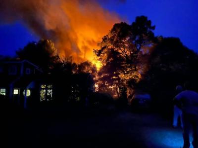 Multiple departments respond to fire that destroys Charlestown home ...