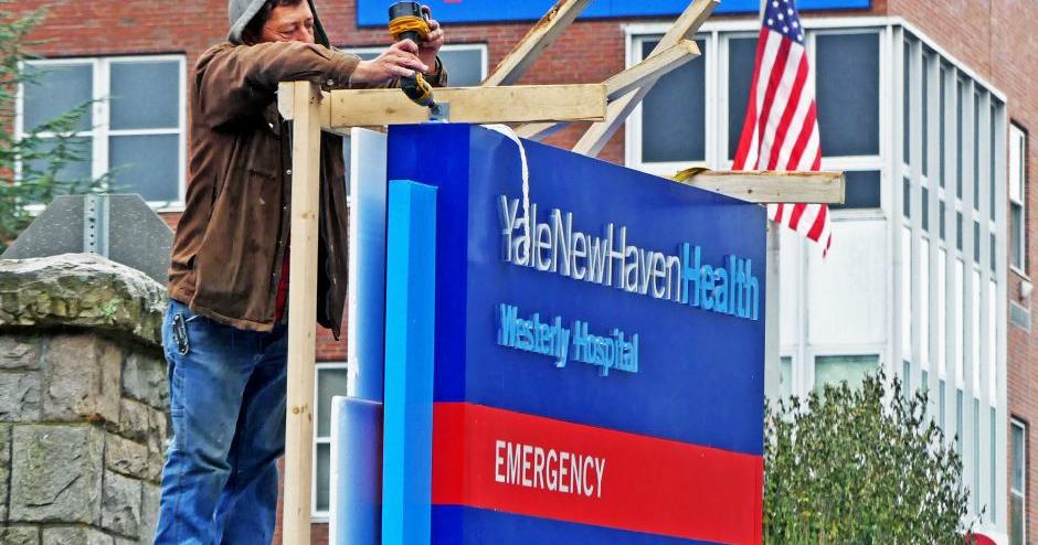 PHOTOS: New Yale-branded signage for Westerly Hospital | Westerly ...