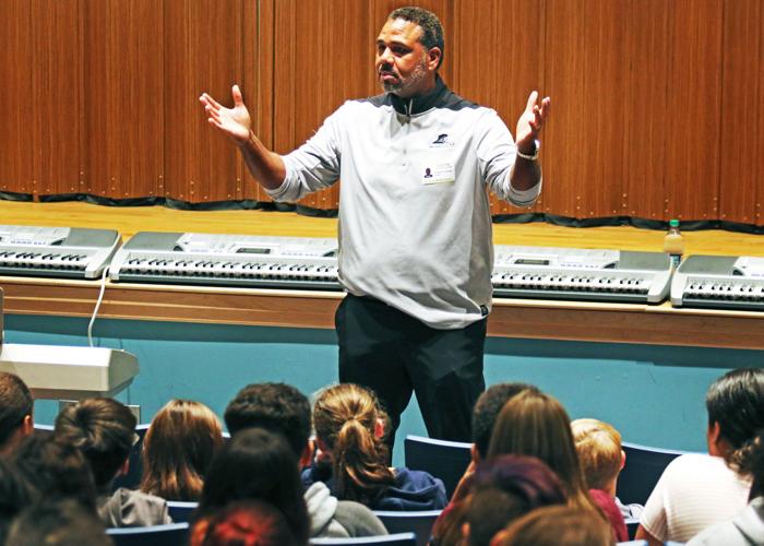 PHOTOS: Coach Ed Cooley speaks to Westerly middle schoolers | Daily ...