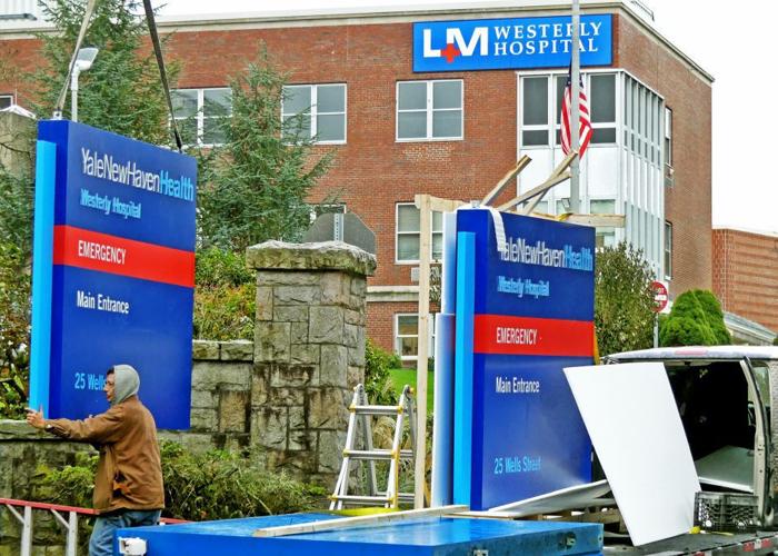 PHOTOS: New Yale-branded signage for Westerly Hospital | Westerly ...