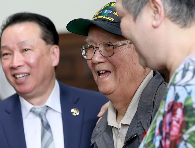 PHOTOS: Joseph Chan gets his Korean War medals | Westerly ...
