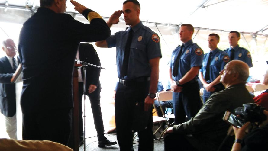 In a rain-soaked ceremony Friday, Rhode Island christened its new fire ...