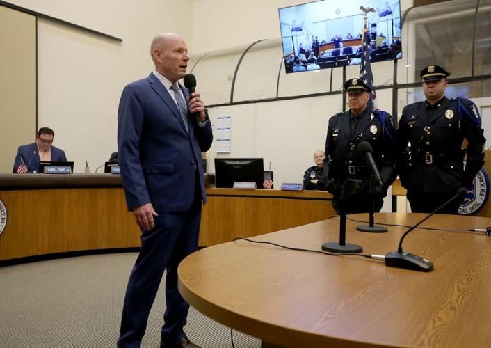 PHOTOS: Shawn Lacey sworn in as Westerly town manager | Westerly ...
