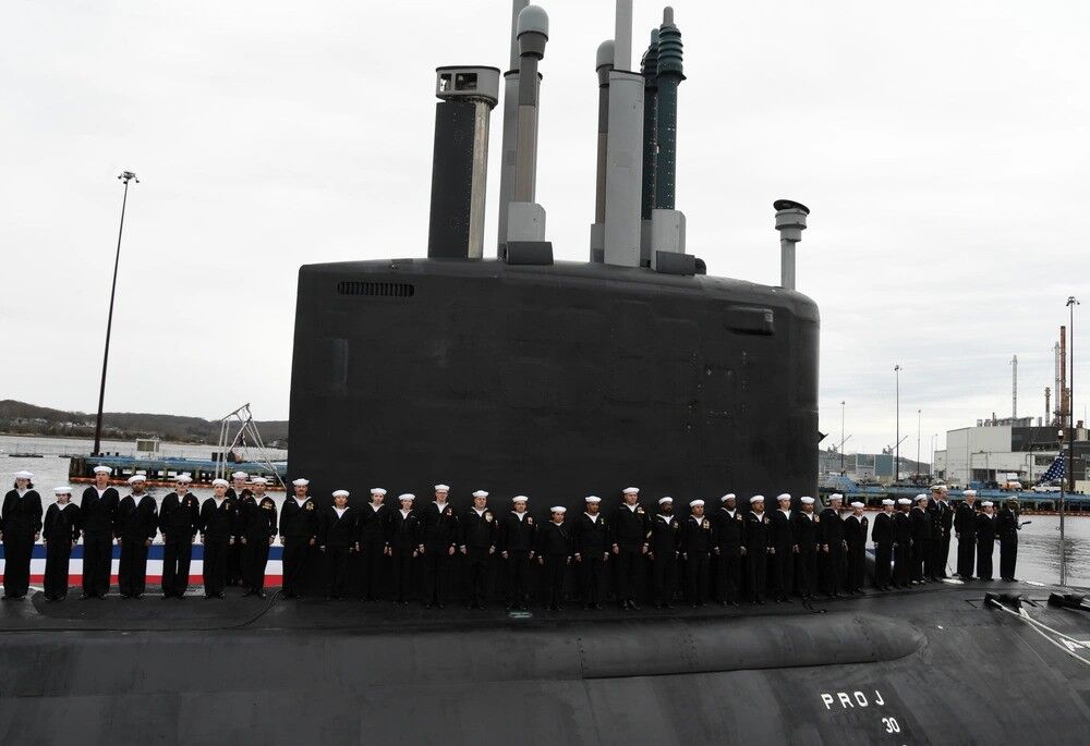 Navy commissions submarine USS Iowa in Groton ceremony | National ...