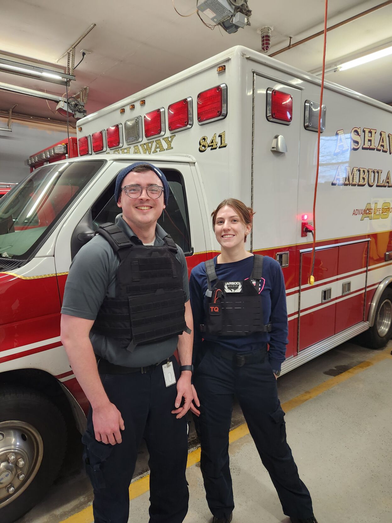 Chariho Rotary provides armor for Ashaway Ambulance EMTs | Front Porch ...
