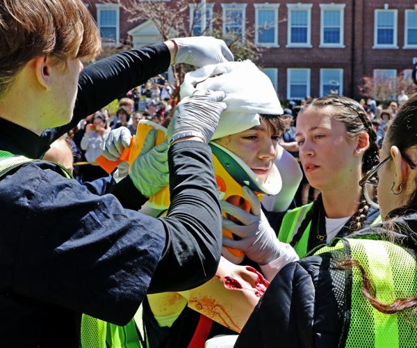 Mock crash scenario at Westerly High School shows students drunk ...
