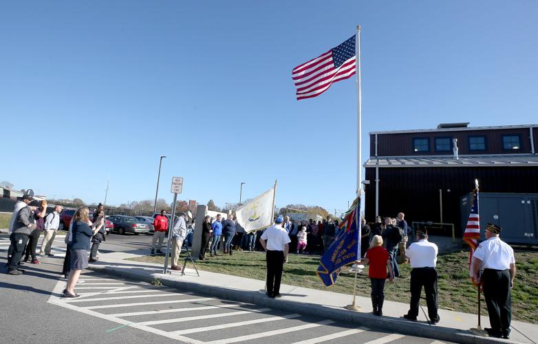 PHOTOS: Westerly Education Center flag pole dedication | Westerly ...