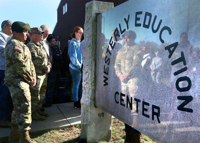 PHOTOS: Westerly Education Center flag pole dedication | Westerly ...