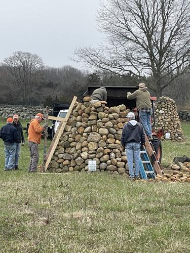 Stone hives restored at Winnapaug Preserve | Front Porch News ...
