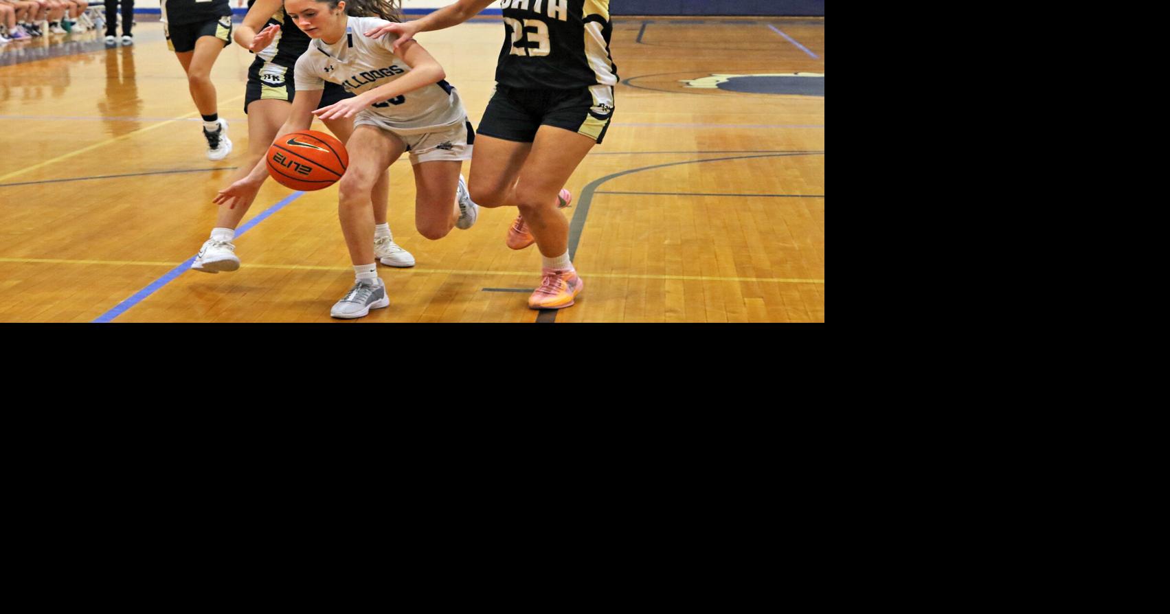 Senior guard and Bulldog team captain Sydney Haik (25) tries to control ...