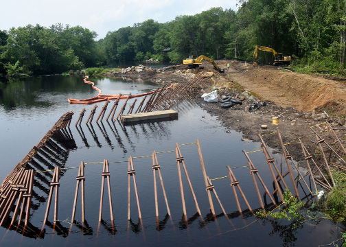 PHOTOS: Work on removal of Bradford Dam in the final stages | News ...
