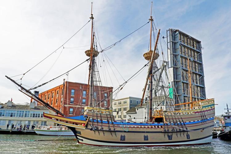 PHOTOS: Mayflower II leaves Mystic Seaport Museum for sea voyage home ...
