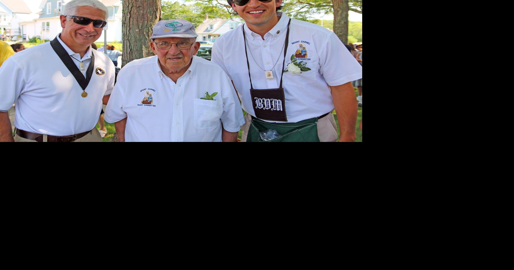 Chris Gomes, Ken and Luke Federico. 96th Annual Mt. Carmel Procession ...