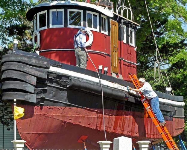 PHOTOS: Tugboat Kingston II gets some attention at Mystic Seaport ...