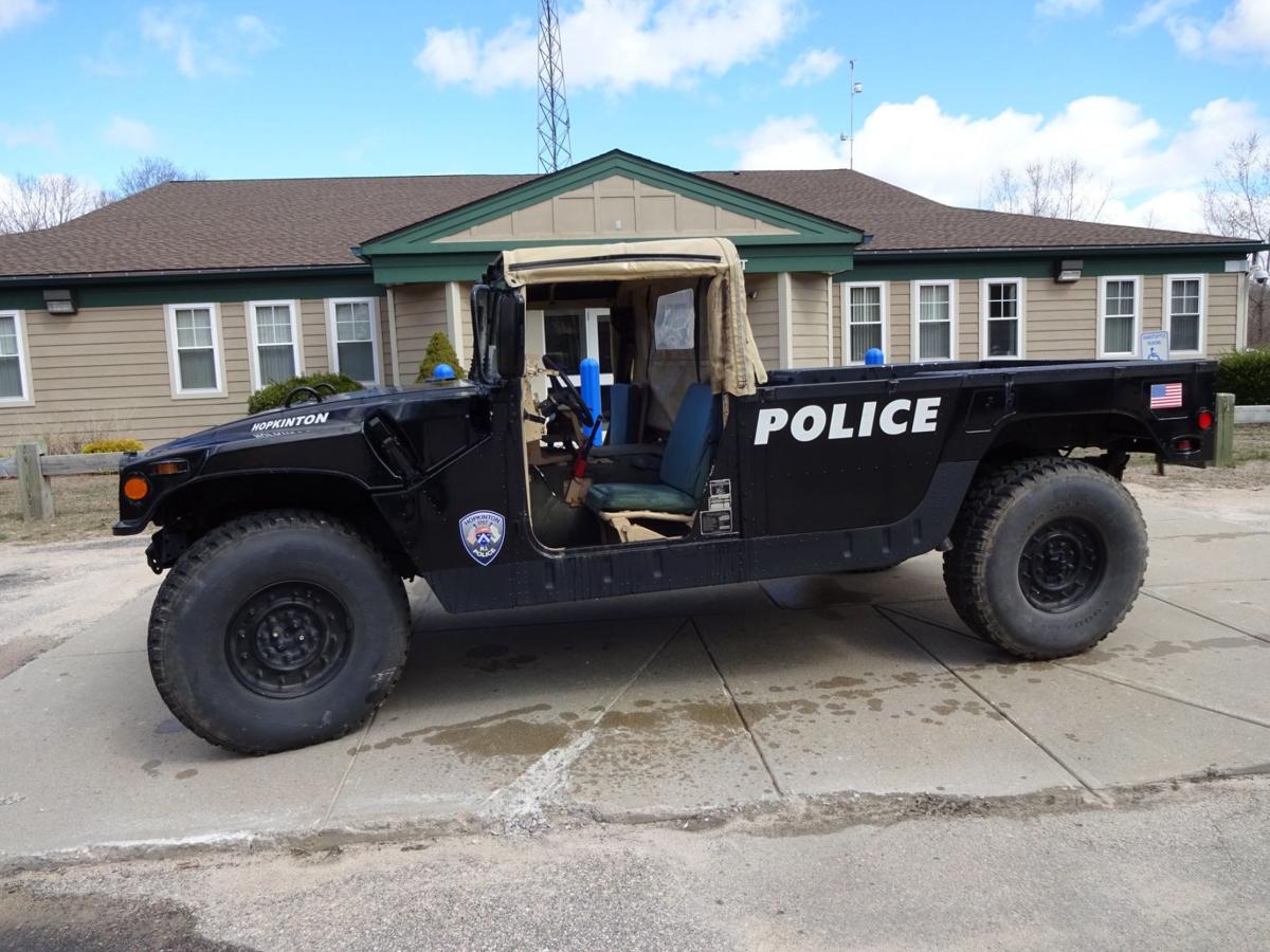 Hopkinton police selling Humvees; money to benefit department ...