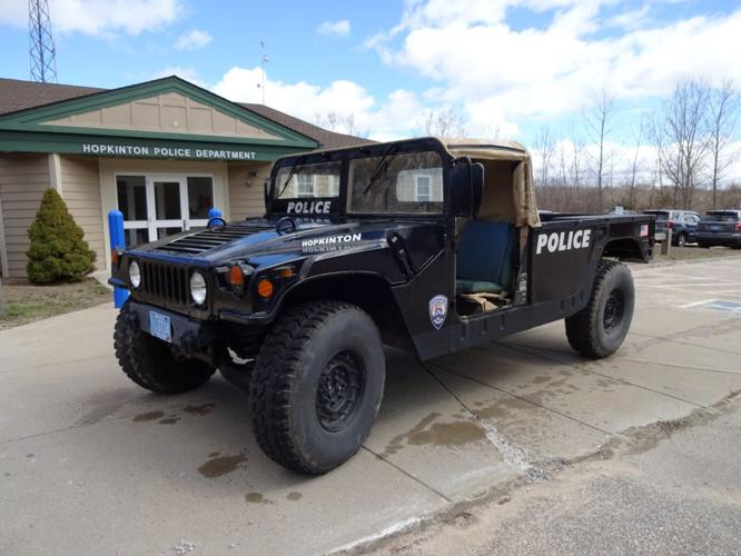 Hopkinton police selling Humvees; money to benefit department ...
