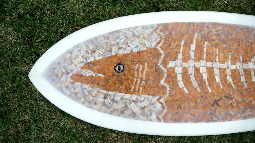 ‘The Cigarette Surfboard’ draws attention to dangers of beach litter ...