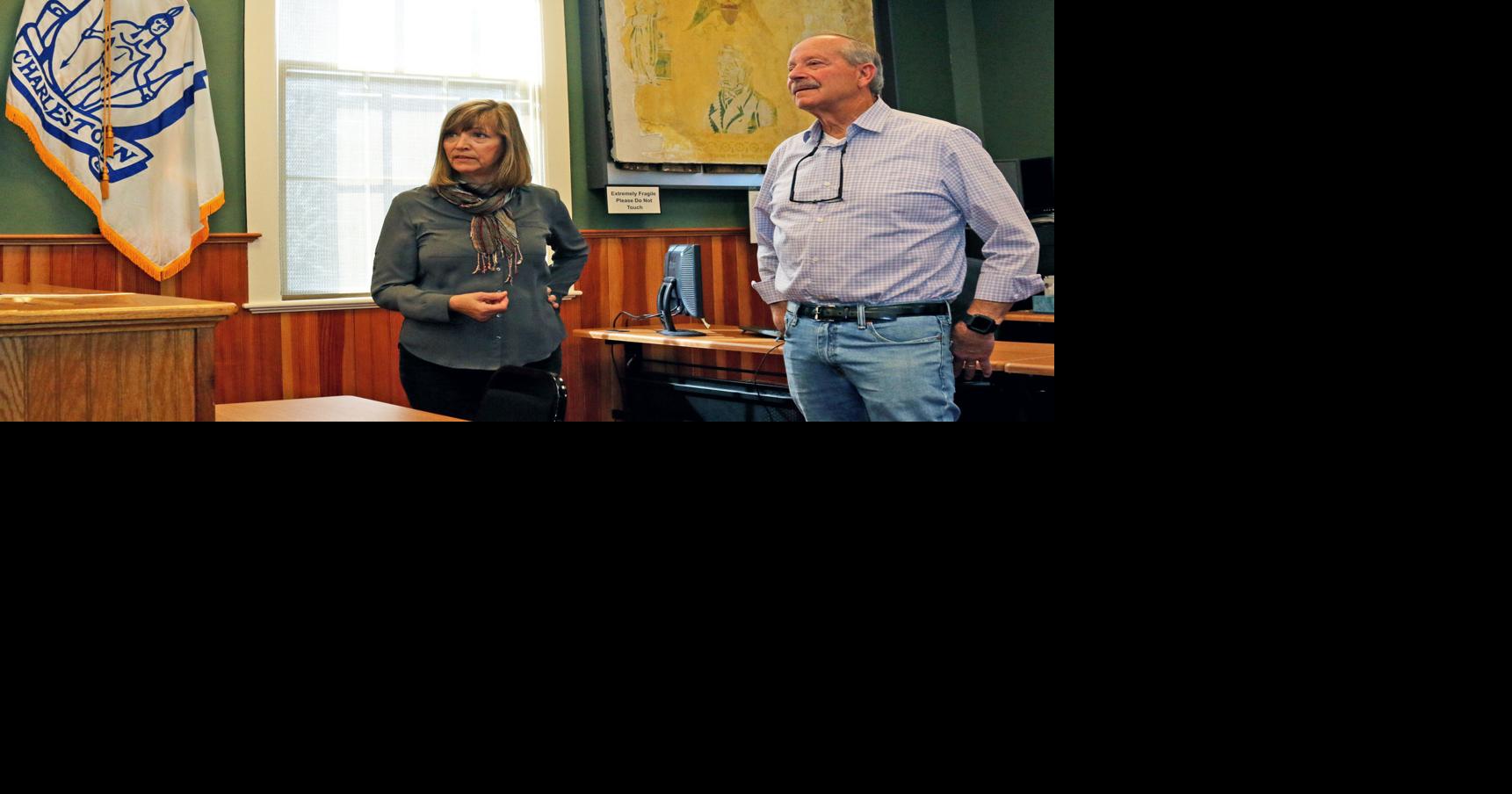 Two historic murals find a permanent home at Charlestown Town Hall ...