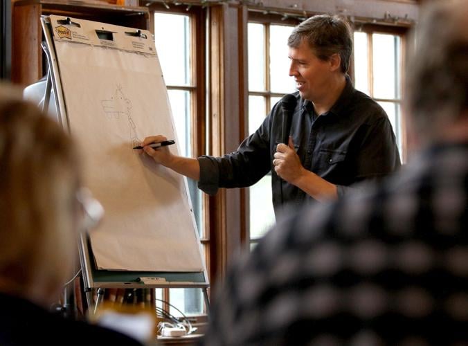 PHOTOS: 'Diary of a Whimpy Kid' author draws a crowd to Wheeler Library ...