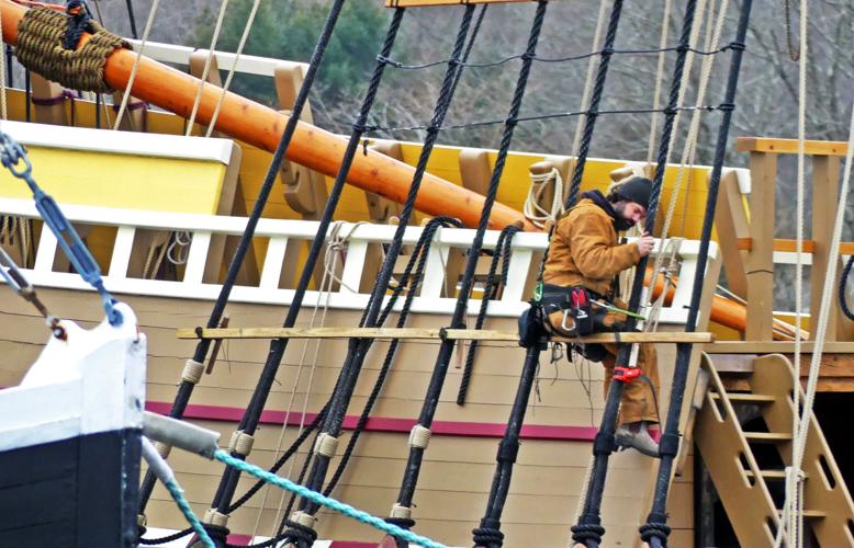 PHOTOS: Just hangin' out on the Mayflower II at Mystic Seaport ...